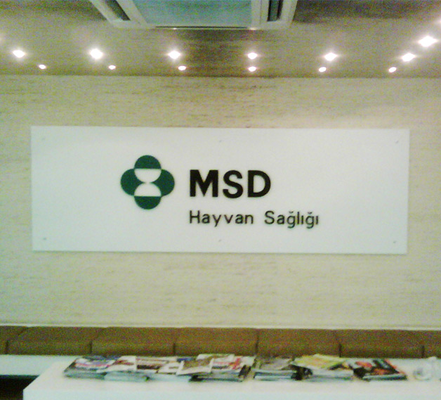 MSD Hayvan Sağlığı Ahşap Tabela | Nar Reklam - Tanıtım